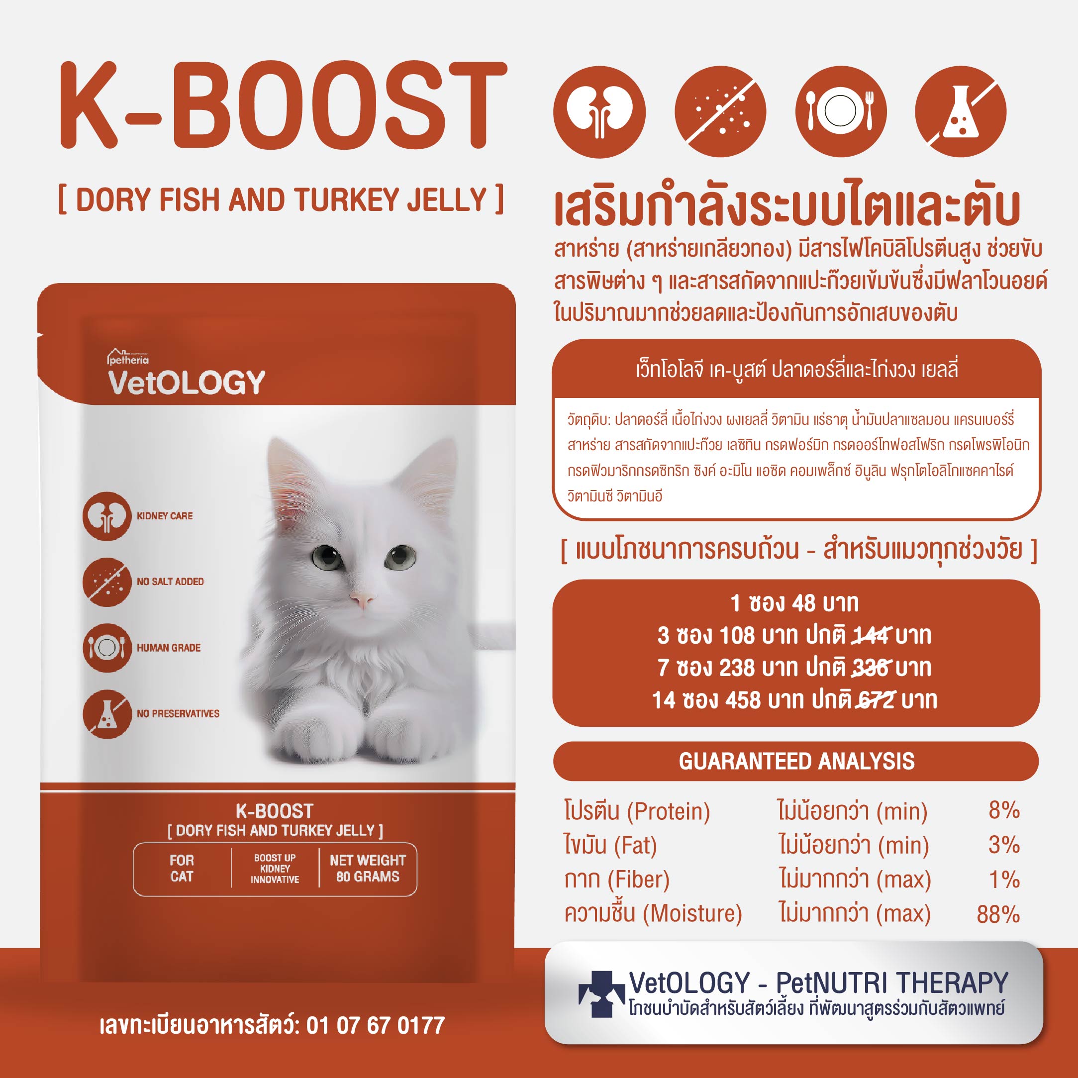 เว็ทโทโลจี เค-บูส ไก่ เยลลี่ Jelly K-BOOST 80G | petheria l Beacuase ...